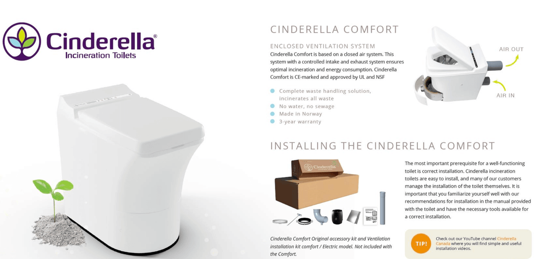 Cinderella® Comfort Toilet - Eco-Friendly & Reliable – Sustainable Toilets
